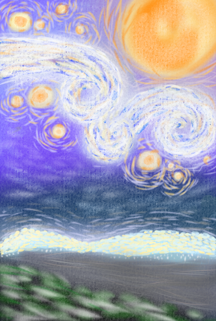 Starry Night (Rough Texture) - ibisPaint