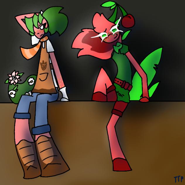 two siblings reeheehee - ibisPaint