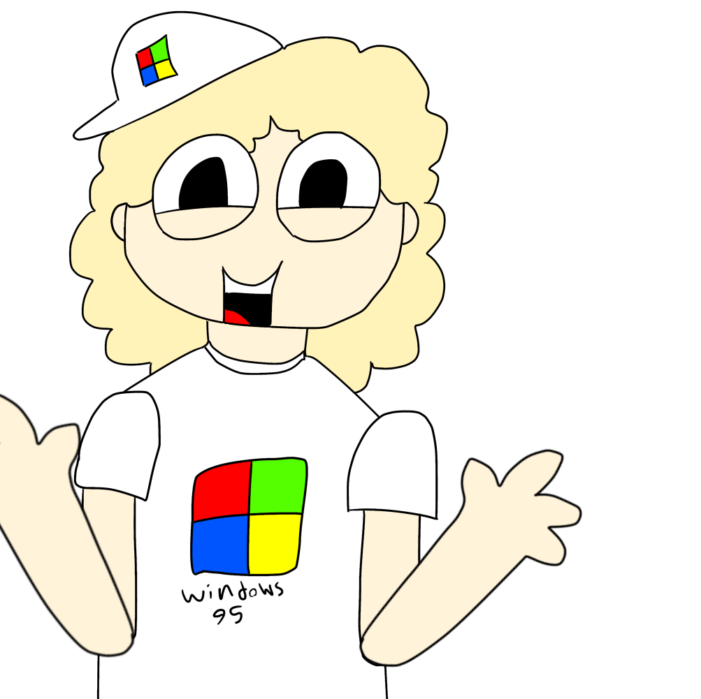 windows95man yaaay - ibisPaint
