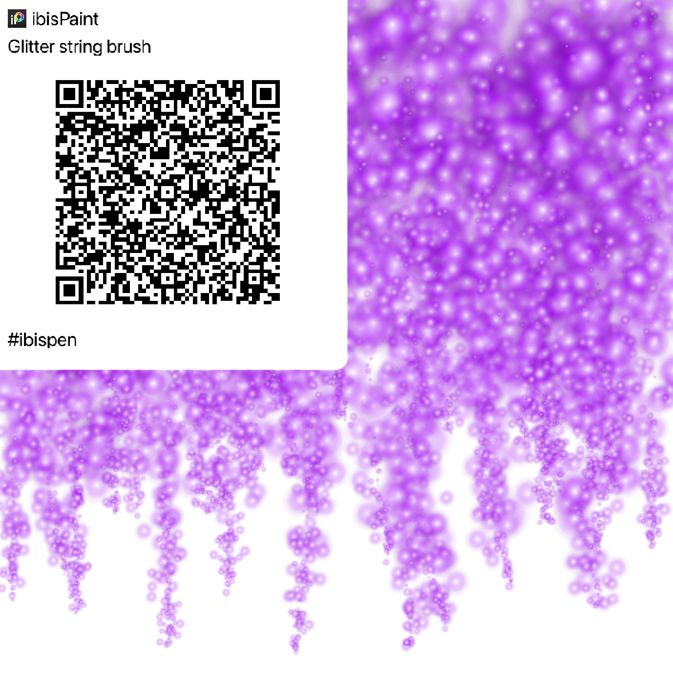 Glitter string brush 🧚🏻‍♀️💕 - ibisPaint