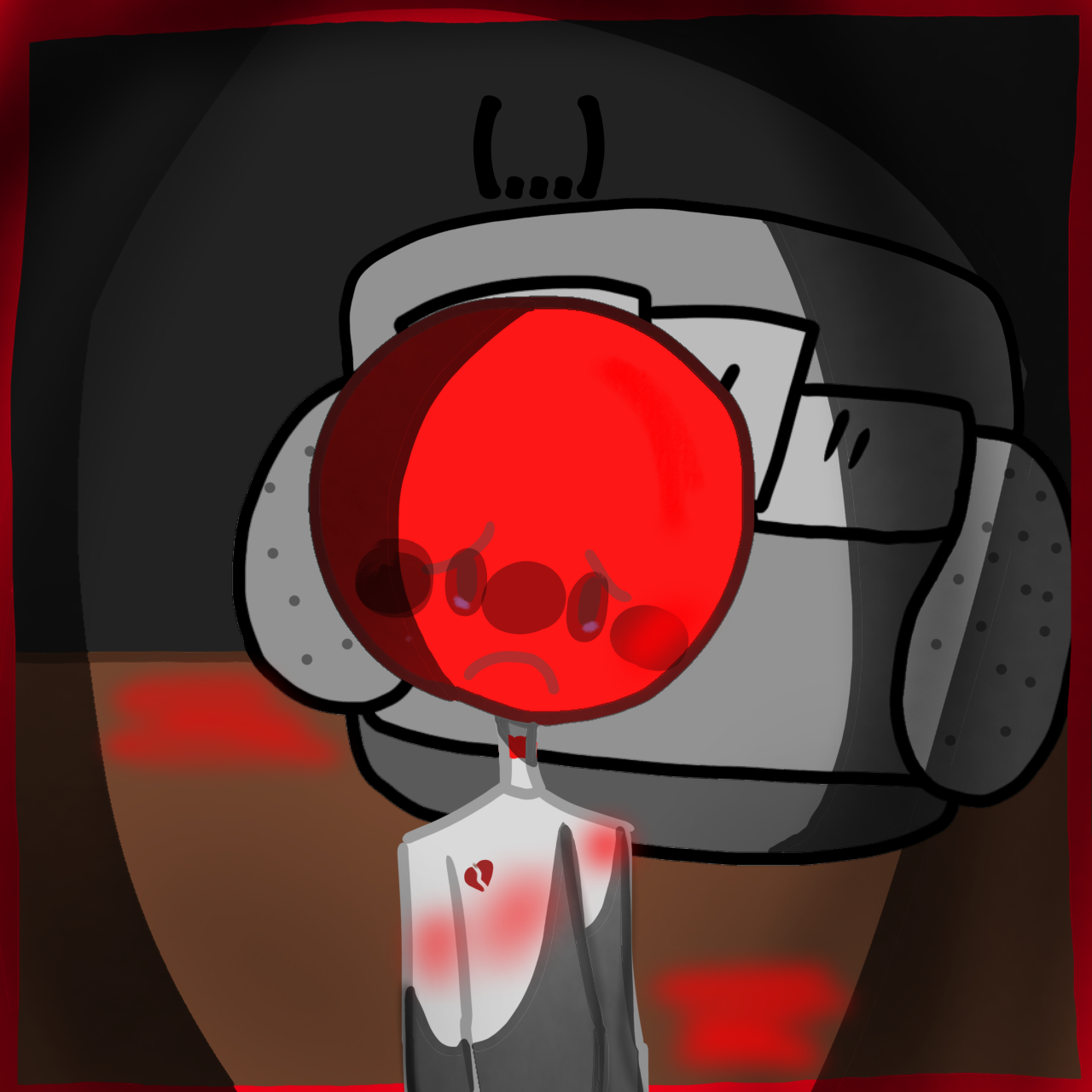 My paralysis demon “nyctophobia.” - ibisPaint