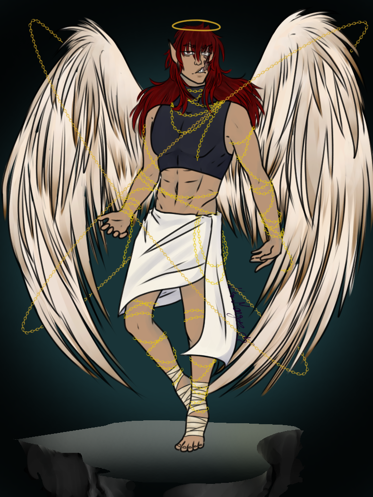 ASTAROT AS A CHAINED ANGEL - ibisPaint