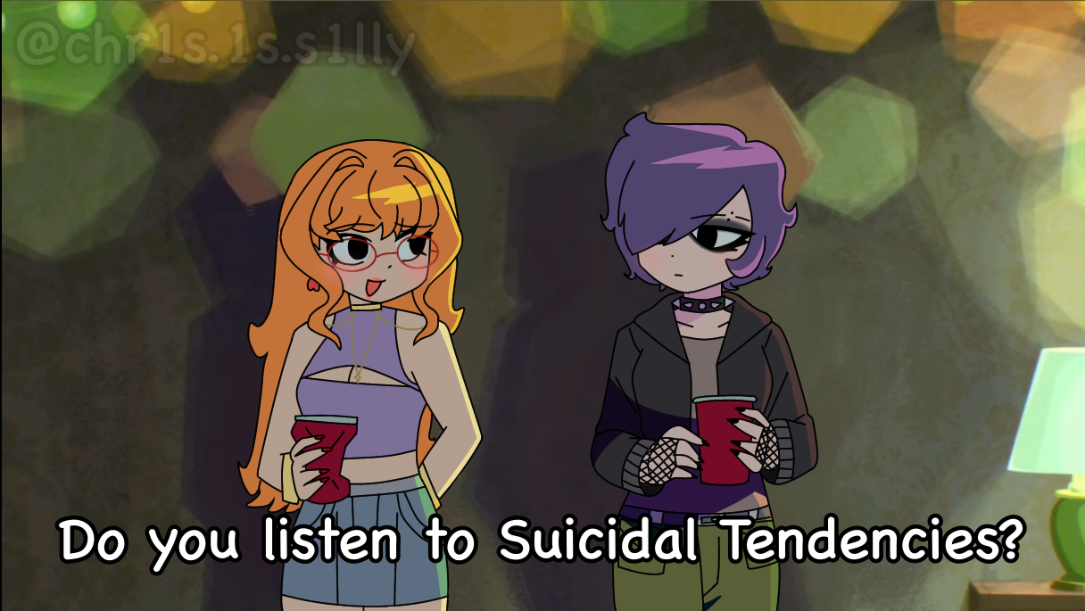 Trying to rizz up the emo girl - ibisPaint