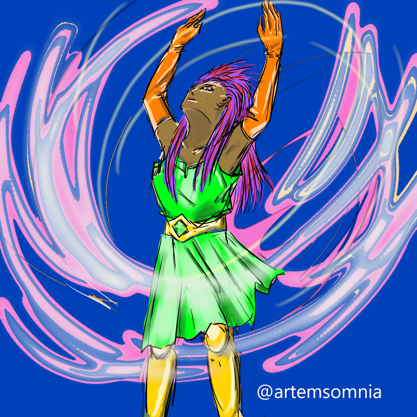 Quicksketch #3 80s Neon Punk - ibisPaint