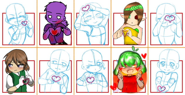 Heart collab - ibisPaint