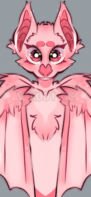 Pink bat - ibisPaint