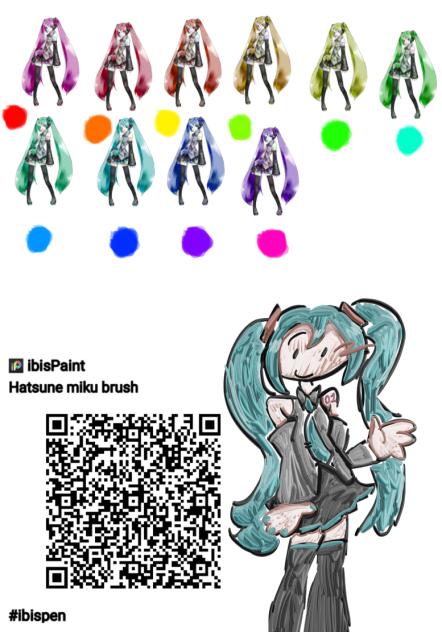 hatsune miku brush - ibisPaint