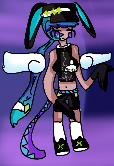 I drew Gacha Club Merupo cuz im bored - ibisPaint