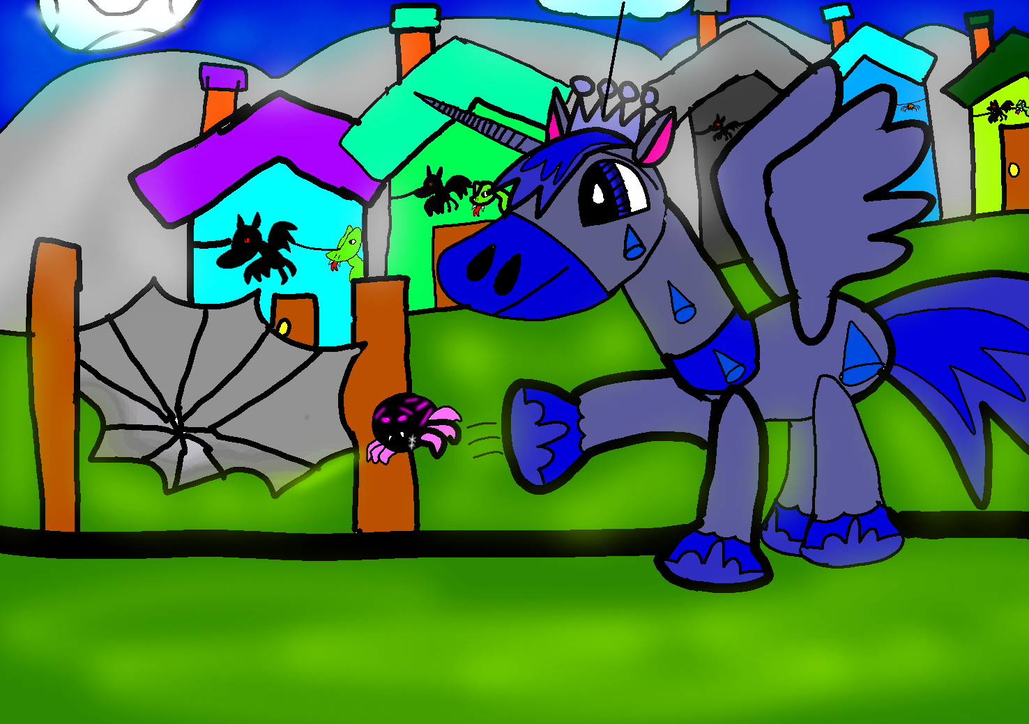 Príncipe Unicórnio Halloween - ibisPaint