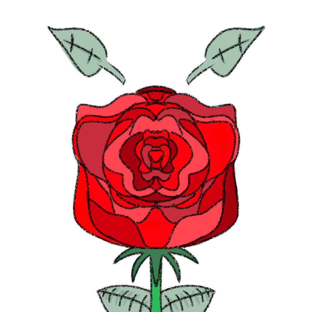 Lovely rose RED - ibisPaint