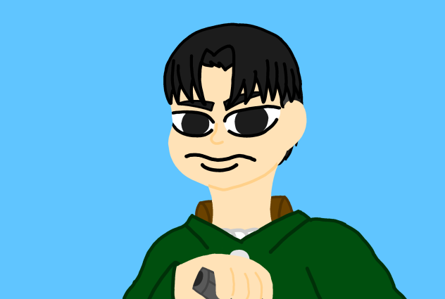 Levi with a gun - ibisPaint