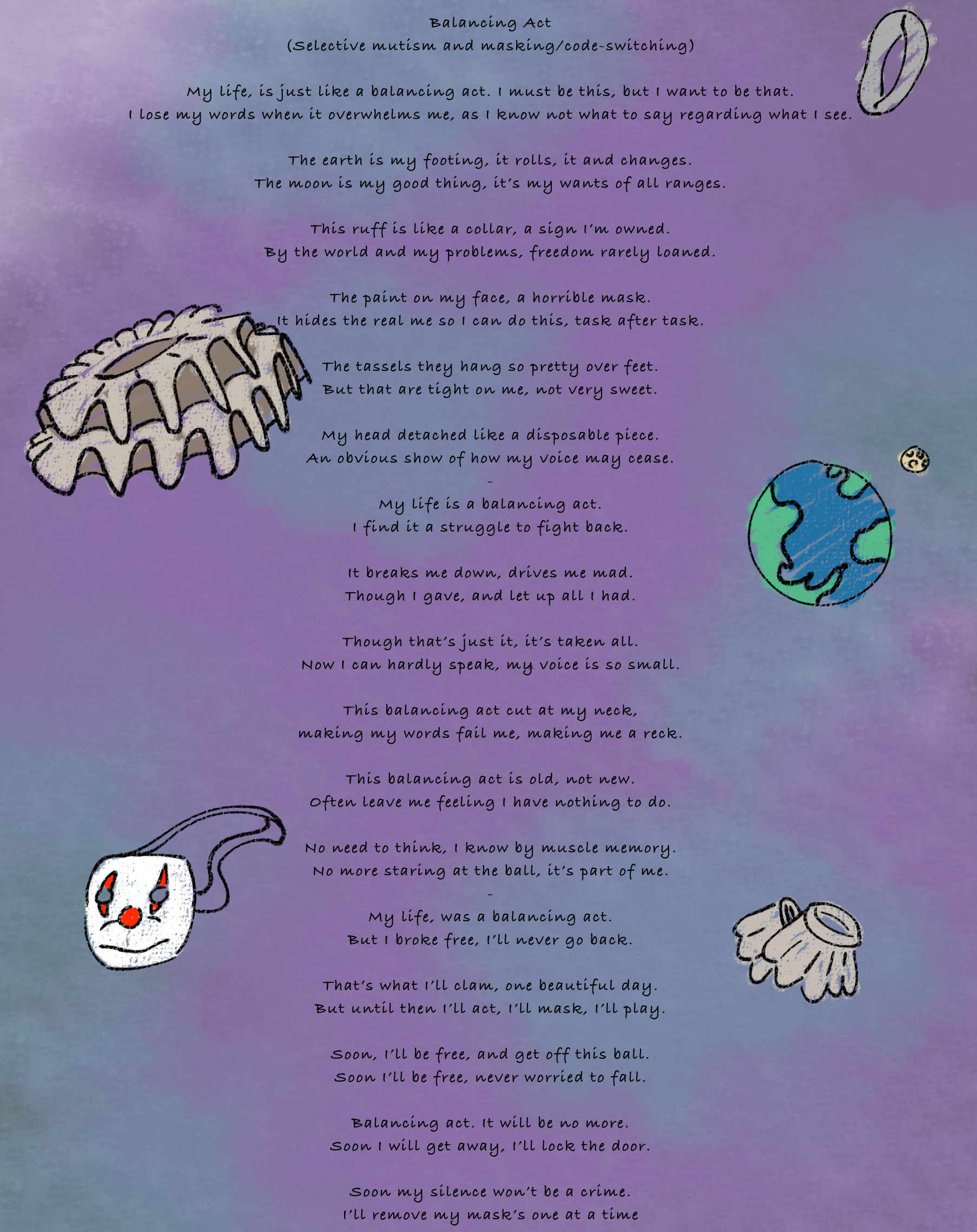 July 13 A Balancing Act(poem) - ibisPaint