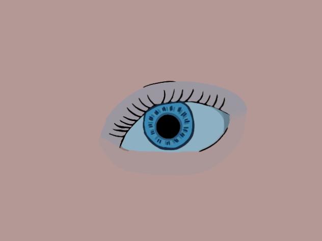 Eye blinking test - ibisPaint