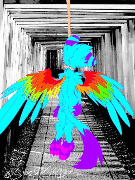 Just hanging there(vent)[Suicide warning - ibisPaint