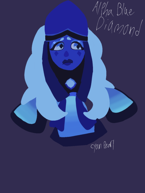 Alpha Blue Diamond - ibisPaint