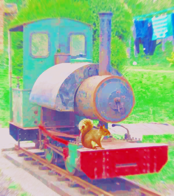 The narrow gauge engine. - ibisPaint