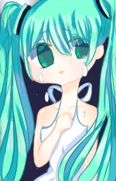 Sad Miku - ibisPaint