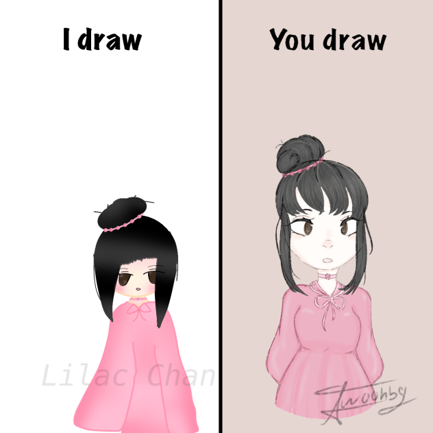 I draw you draw collab - ibisPaint