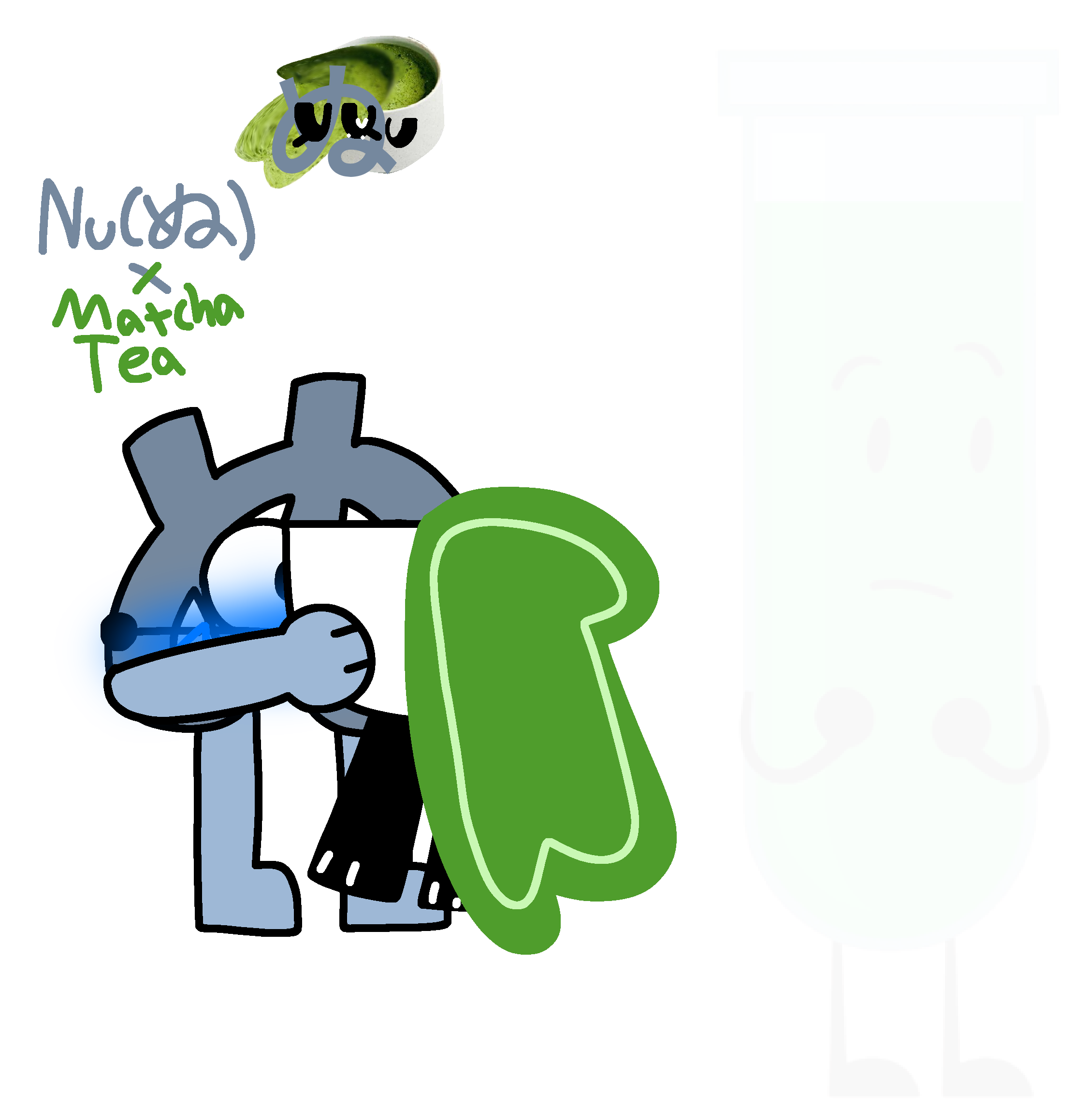 nu (ぬ) x matcha tea - ibisPaint