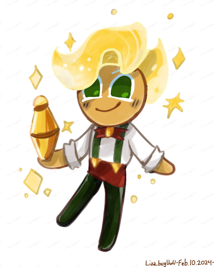 Sparkling cookie[speed paint] - ibisPaint