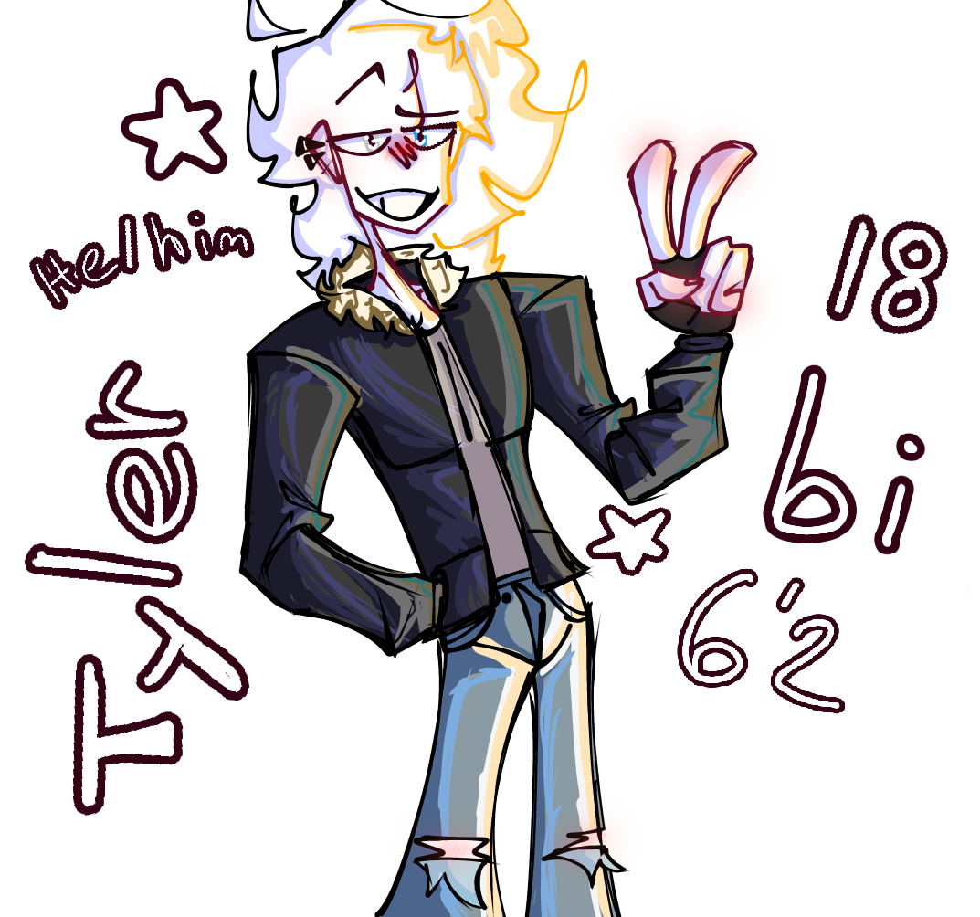 Redrawing an old oc! -Tyler - ibisPaint