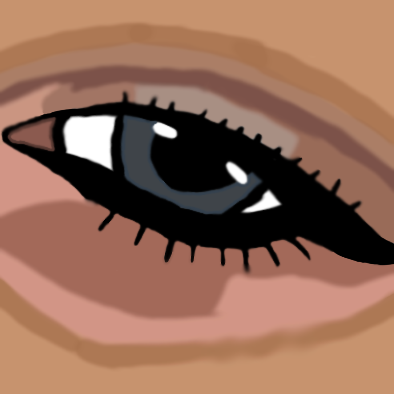 explain why my bf eye be so feminine😭 - ibisPaint