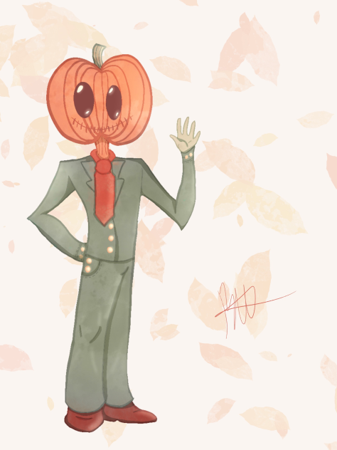 Woody the Jack-o'-lantern - ibisPaint