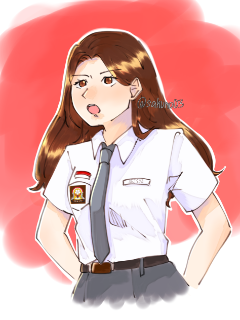 that popular girl from your class - ibisPaint