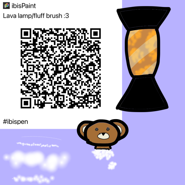 Lava lamp or fluff brush - ibisPaint