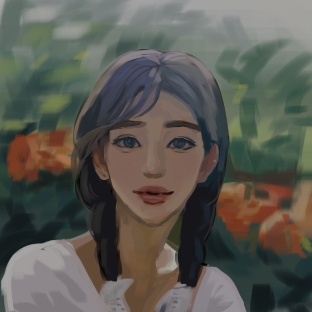 Afternoon in the garden - ibisPaint