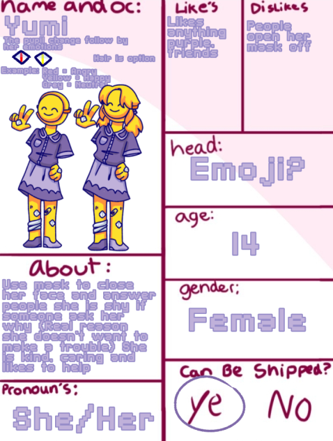 Playtime! Characters Sheet - ibisPaint