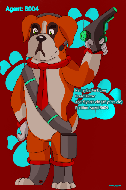 Agent B004 Baxter Boxer - ibisPaint