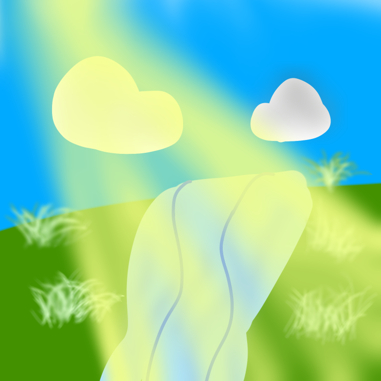 The Shining River 💙💛 - ibisPaint