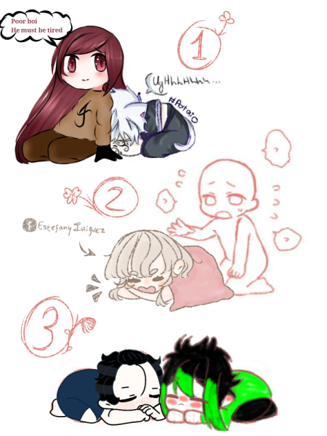 Sleepy couples collab - ibisPaint