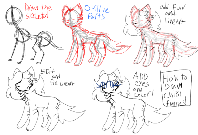 how to draw chibi furries! - ibisPaint
