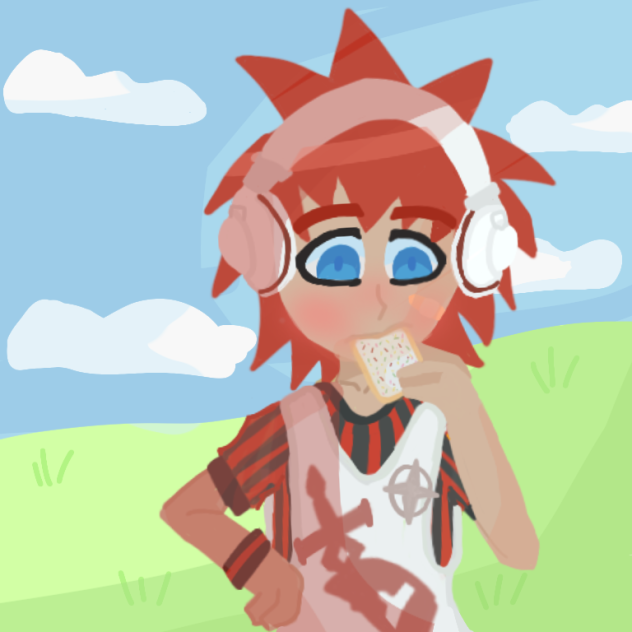 Daimon eating a poptart - ibisPaint