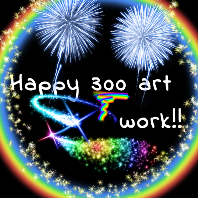 happy 300 artwork!!! - ibisPaint