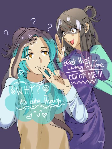 Me & @minomitsuna Selfie 2(Colored) - ibisPaint