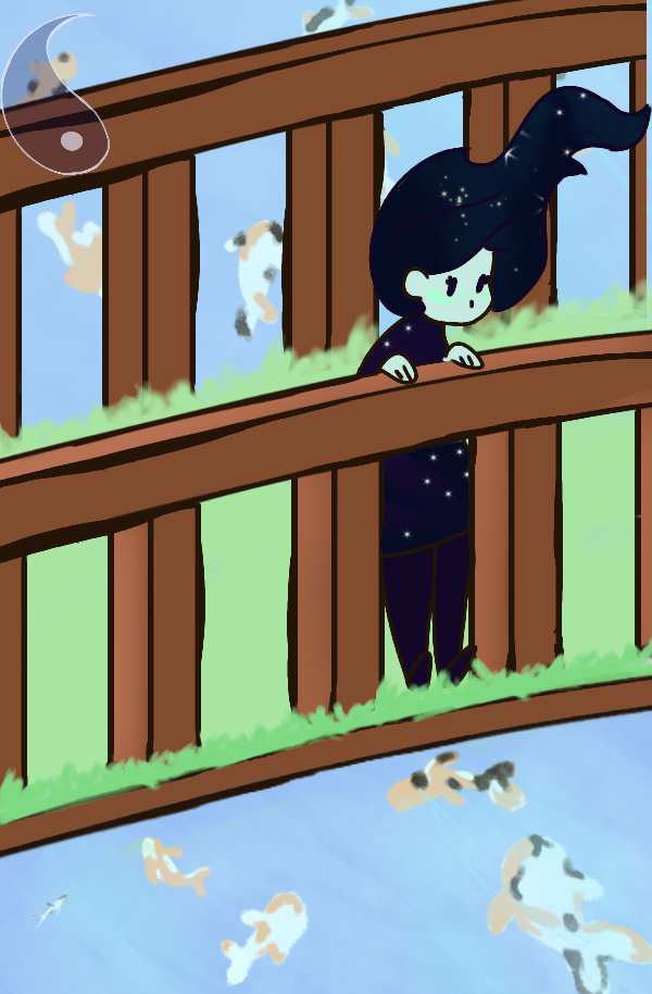 Galaxy gal at pond - ibisPaint