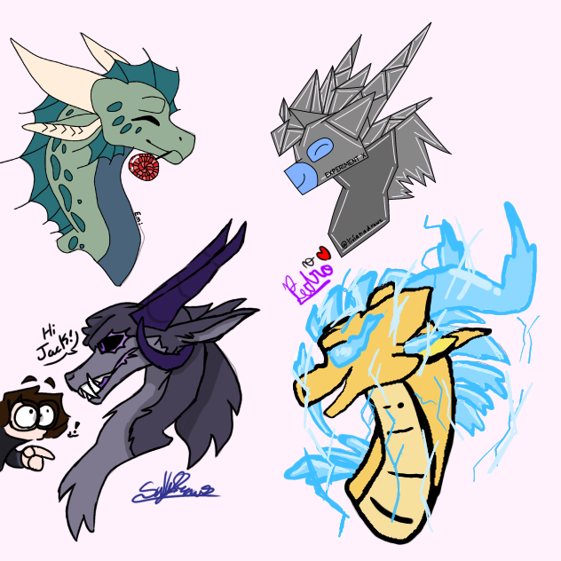 Dragon Collab (finished) - ibisPaint