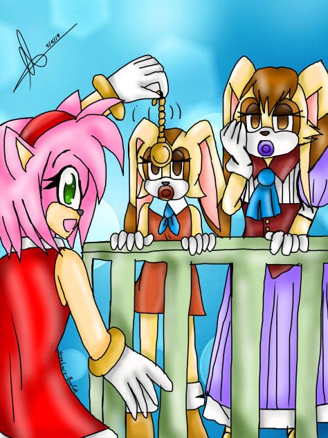 Amy hypnotizing Cream and Vanilla babys - ibisPaint