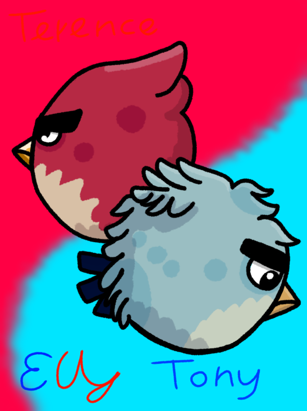 Terence and Tony are cousins - ibisPaint