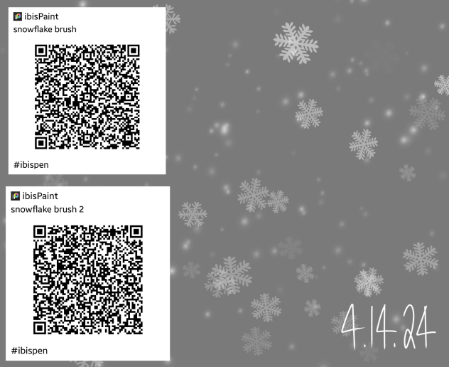 snowflakes ^_^ - ibisPaint