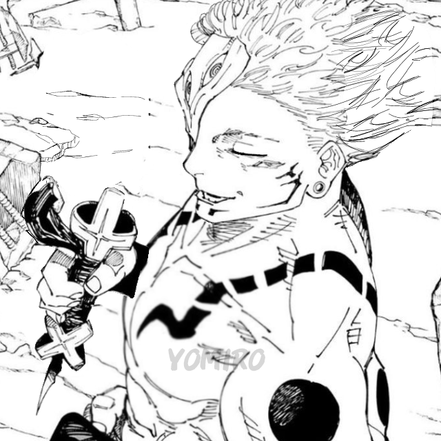 Sukuna & Yuji manga panel animated - ibisPaint