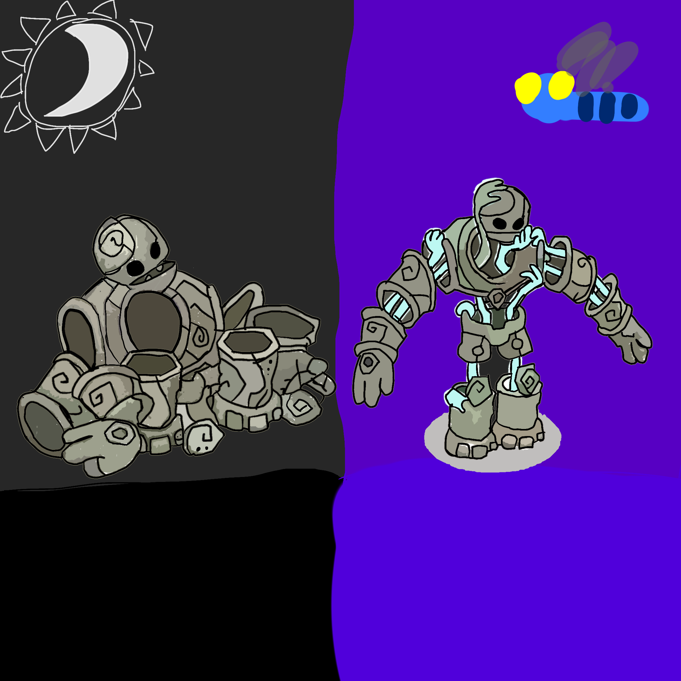 Dead moncules and alive moncules - ibisPaint