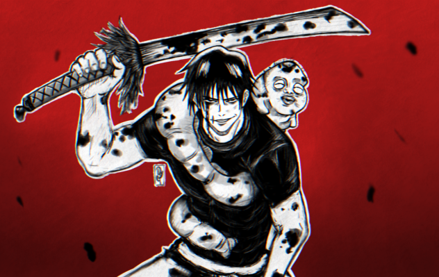 Toji and cursed worm - ibisPaint