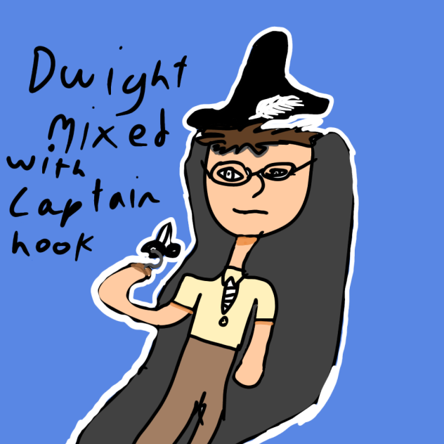 dwight mixed with captain hook - ibisPaint