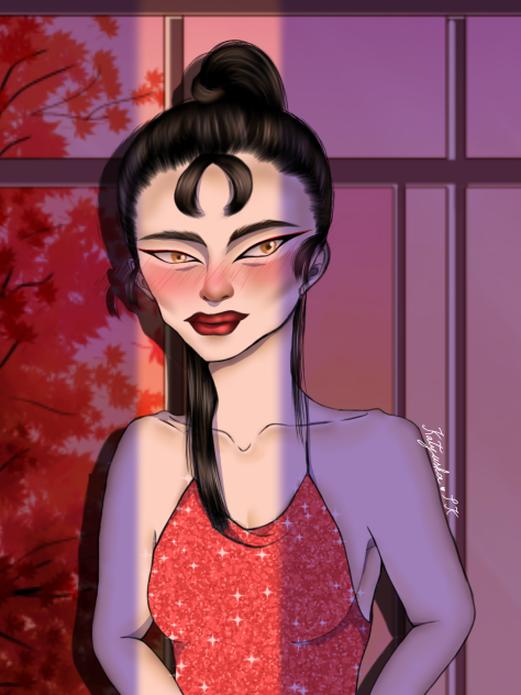 lilac girl - ibisPaint