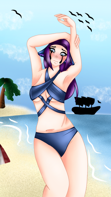 beach girl - ibisPaint