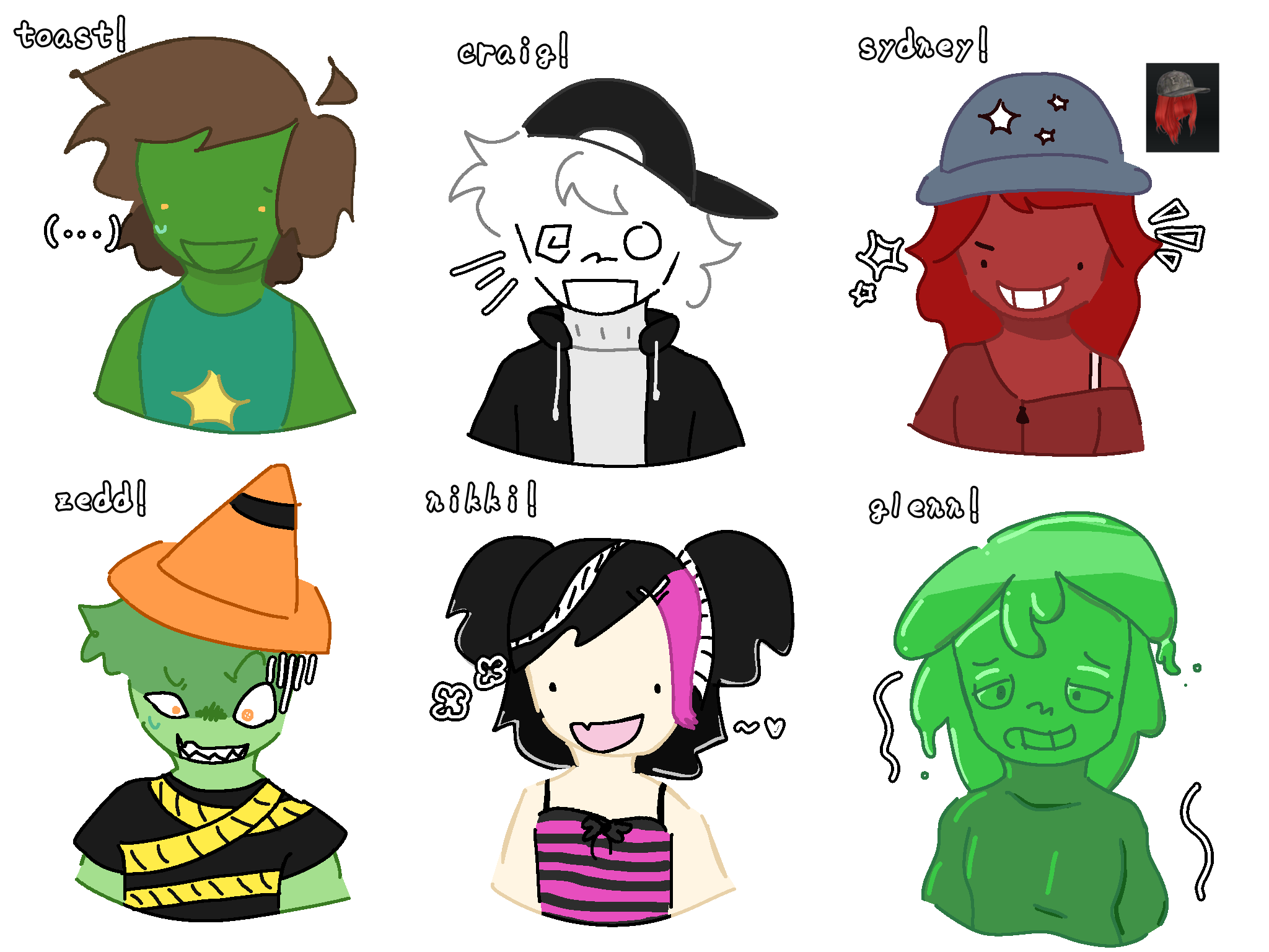 my oc list! (refs) - ibisPaint